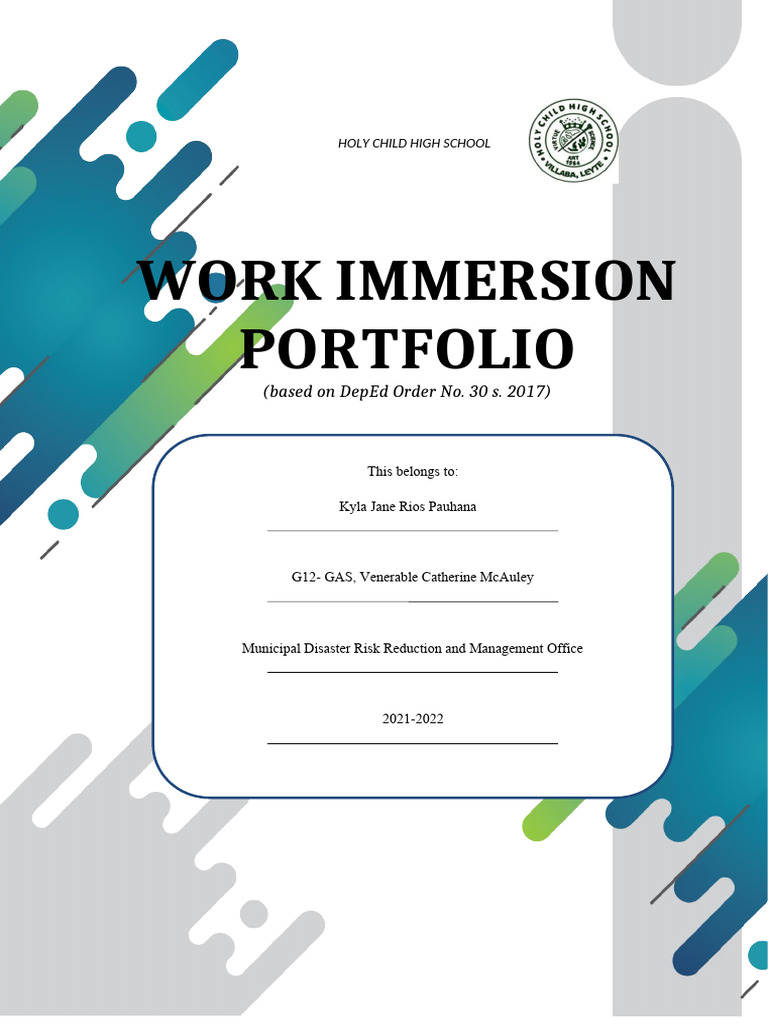 Work Immersion Portfolio | PDF | Job Interview | Learning