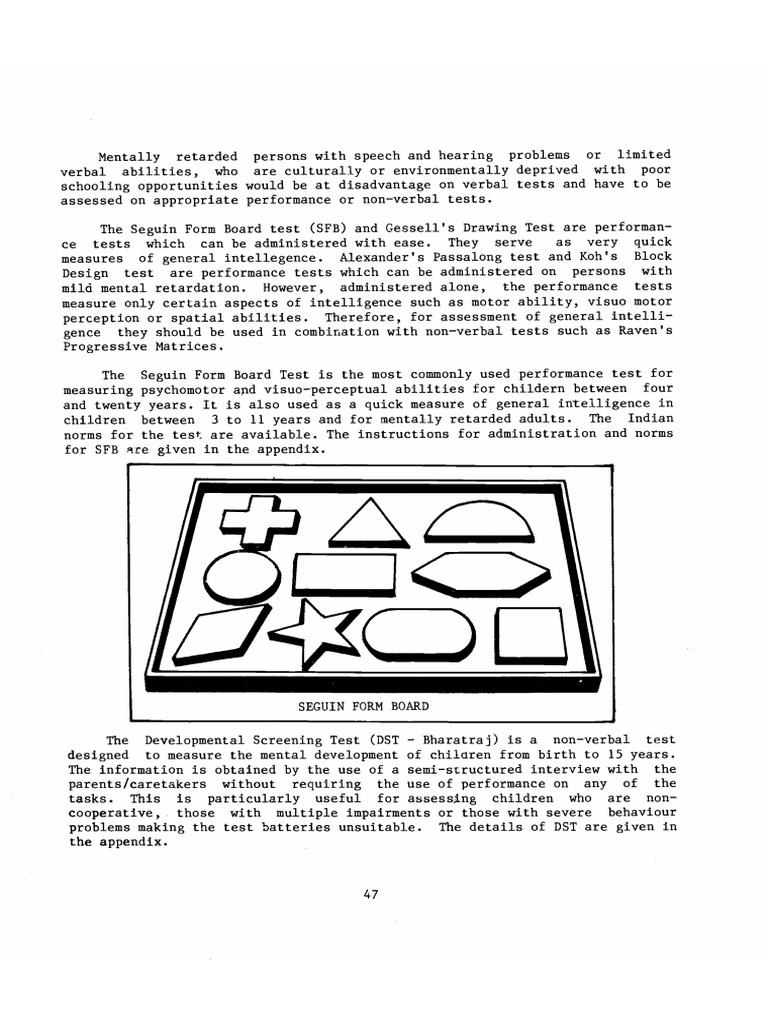 SFBT 4-20Y, 3-11 Gen IQ | PDF