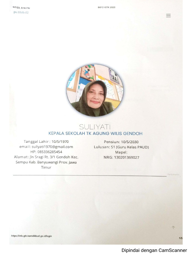 Suliyati TK Agung Wilis | PDF