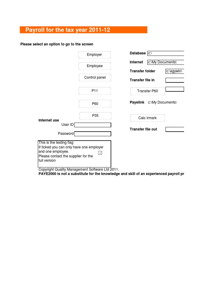 PAYE2012 Demo (1) | Payroll | Tax Refund
