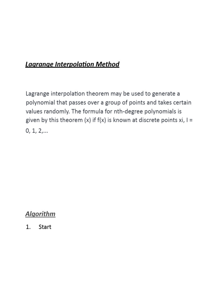 Interpolation and Least Square | PDF | Interpolation | Polynomial