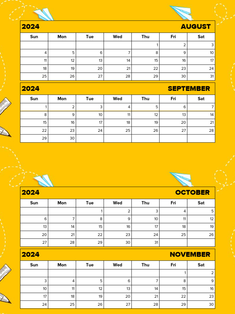 Calendar 2024 25 School Year Template | PDF
