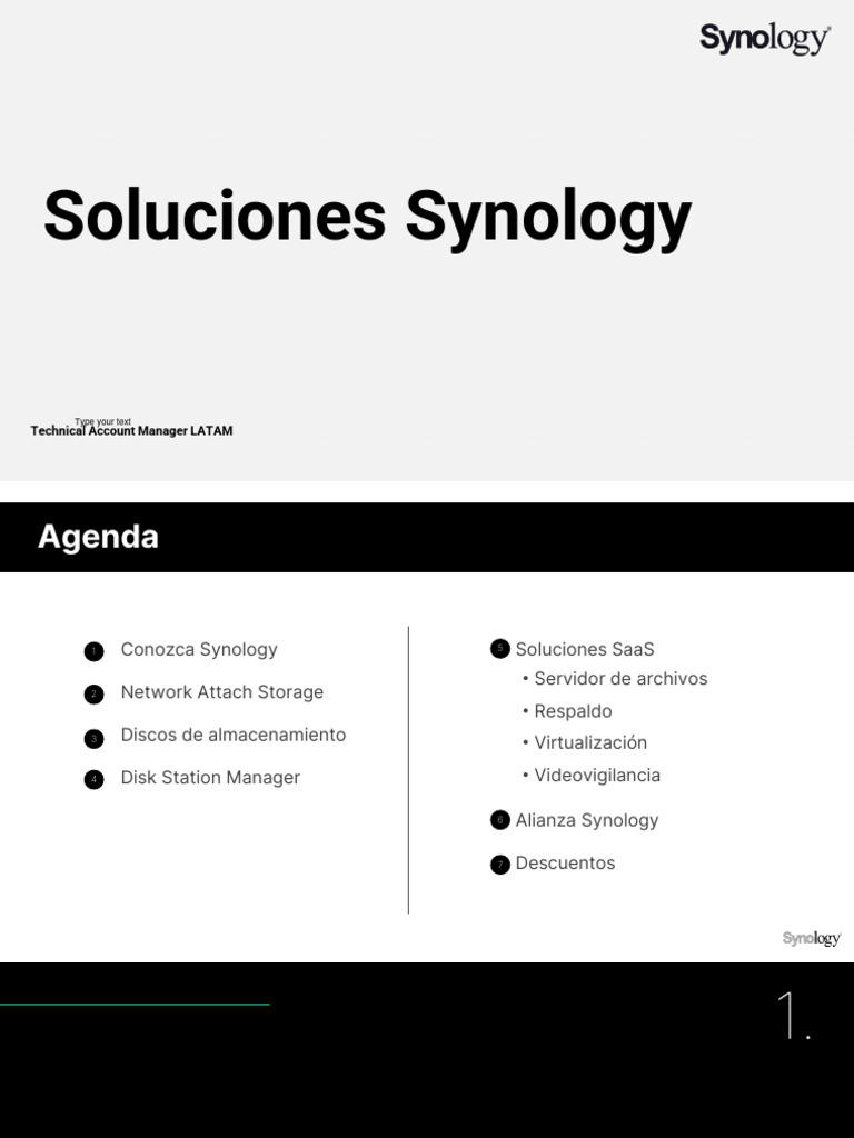 Presentación Synology | PDF | Software como servicio | Computación en ...