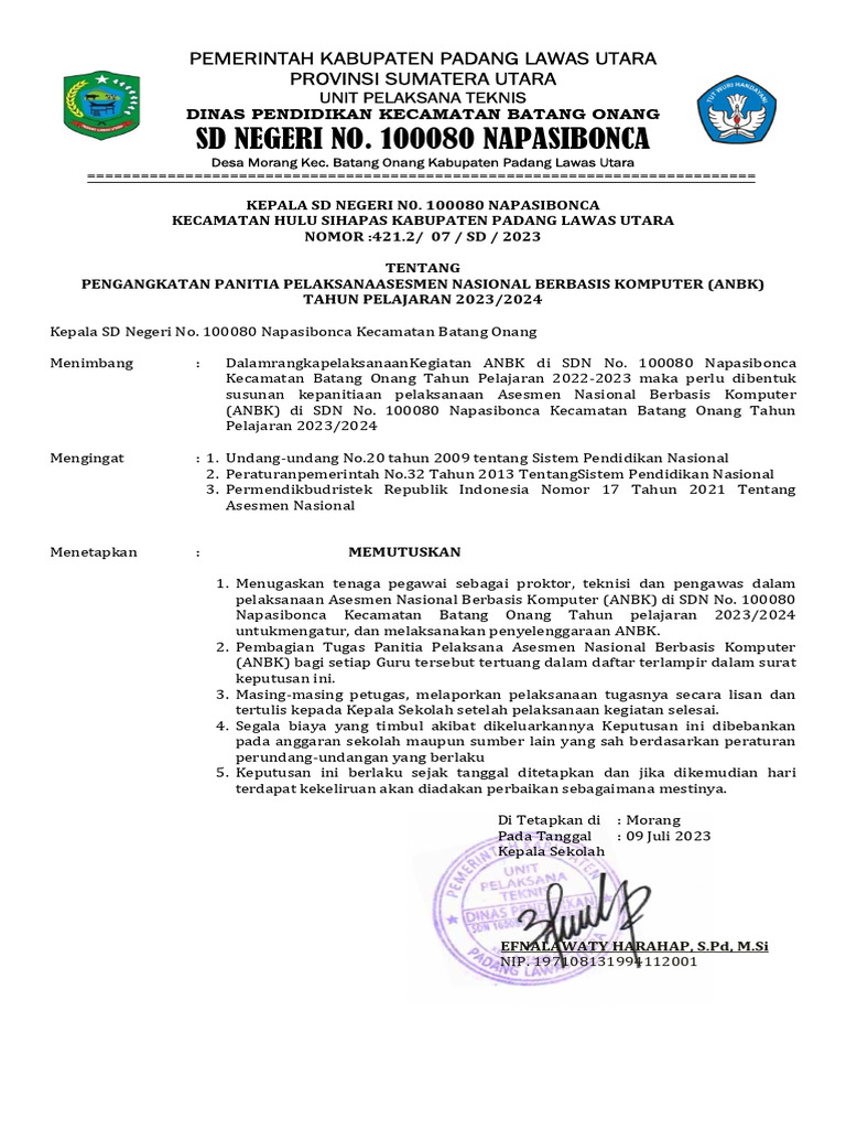 SK ANBK 100080 Napasibonca 2023 | PDF