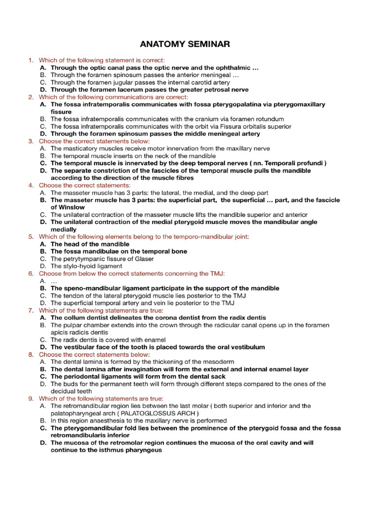 2. Anatomy Seminar | PDF