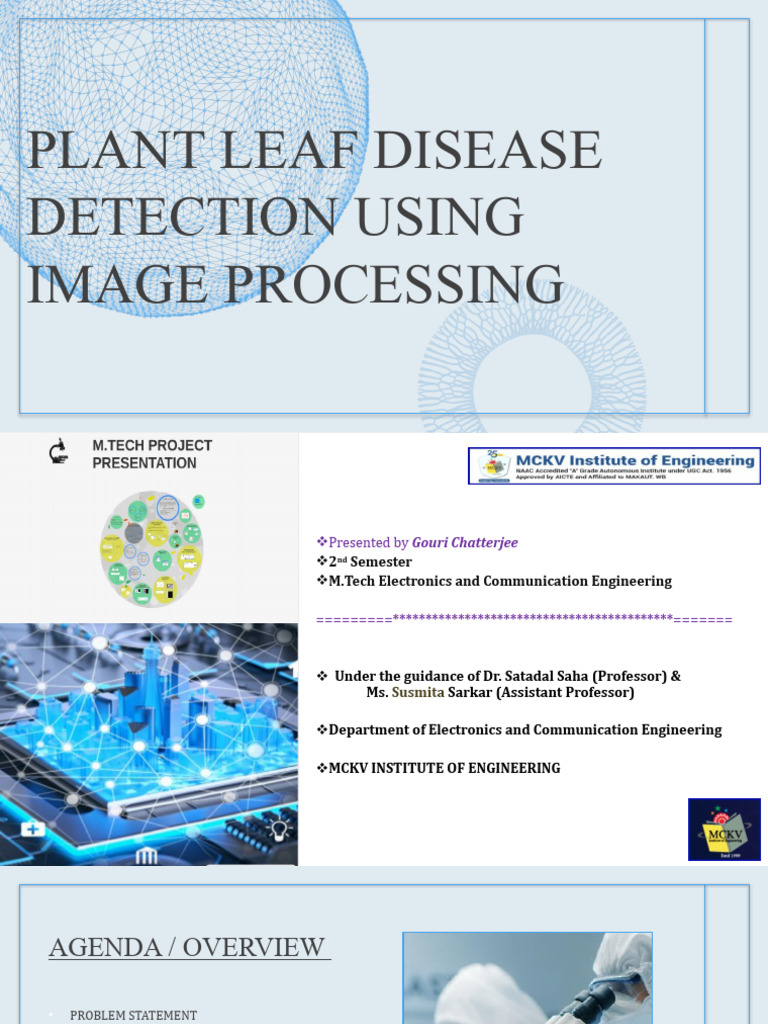 Plant Disease Detection Using Image Processing | PDF | Cluster Analysis ...