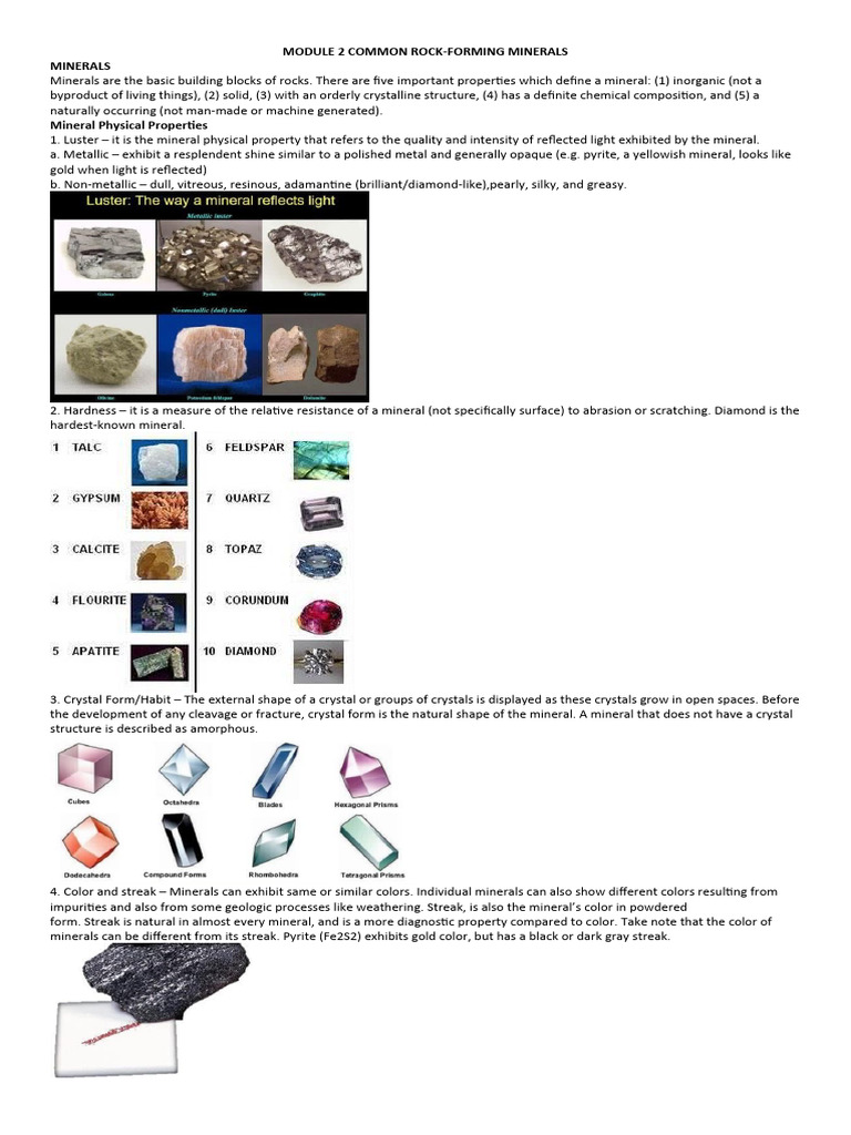 Module Earth and Life Science 2 Aug 7 9 Q1 | PDF | Rock (Geology ...