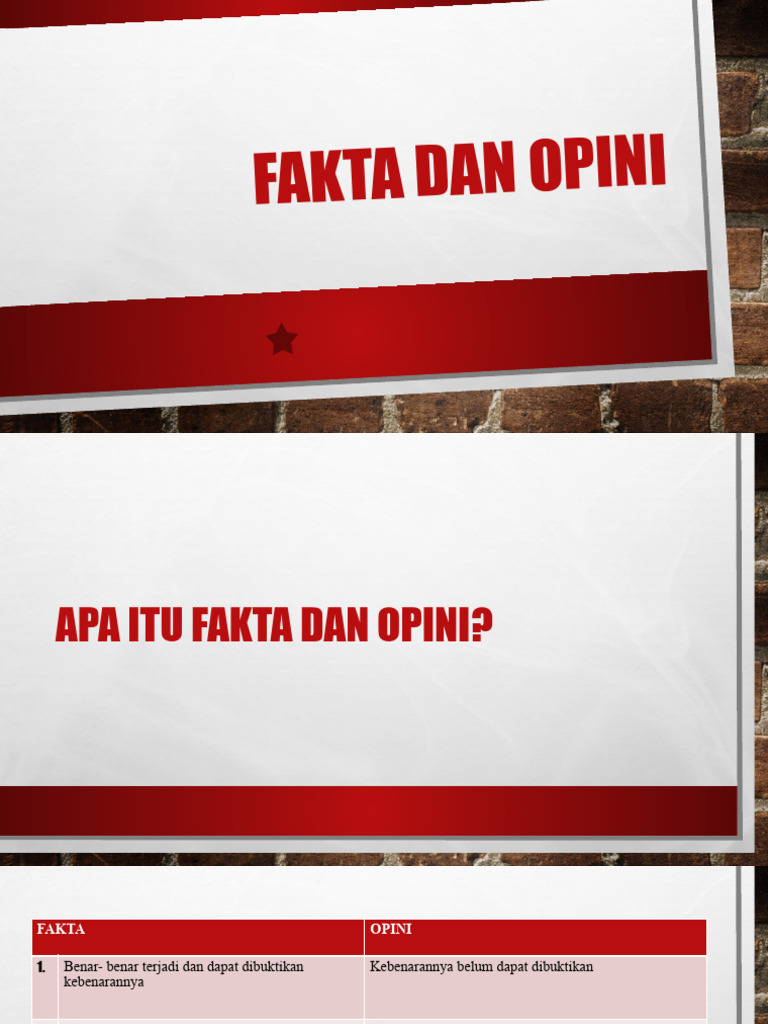 Memahami Fakta dan Opini | PDF
