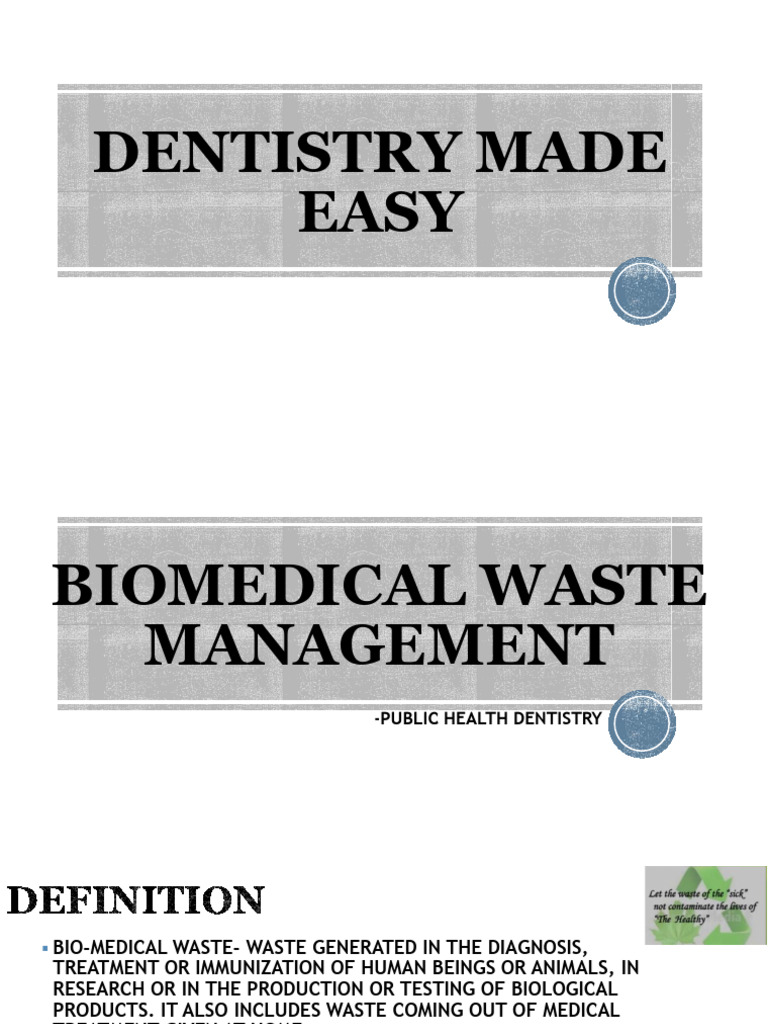 Biomedical Waste Management | PDF | Waste | Incineration