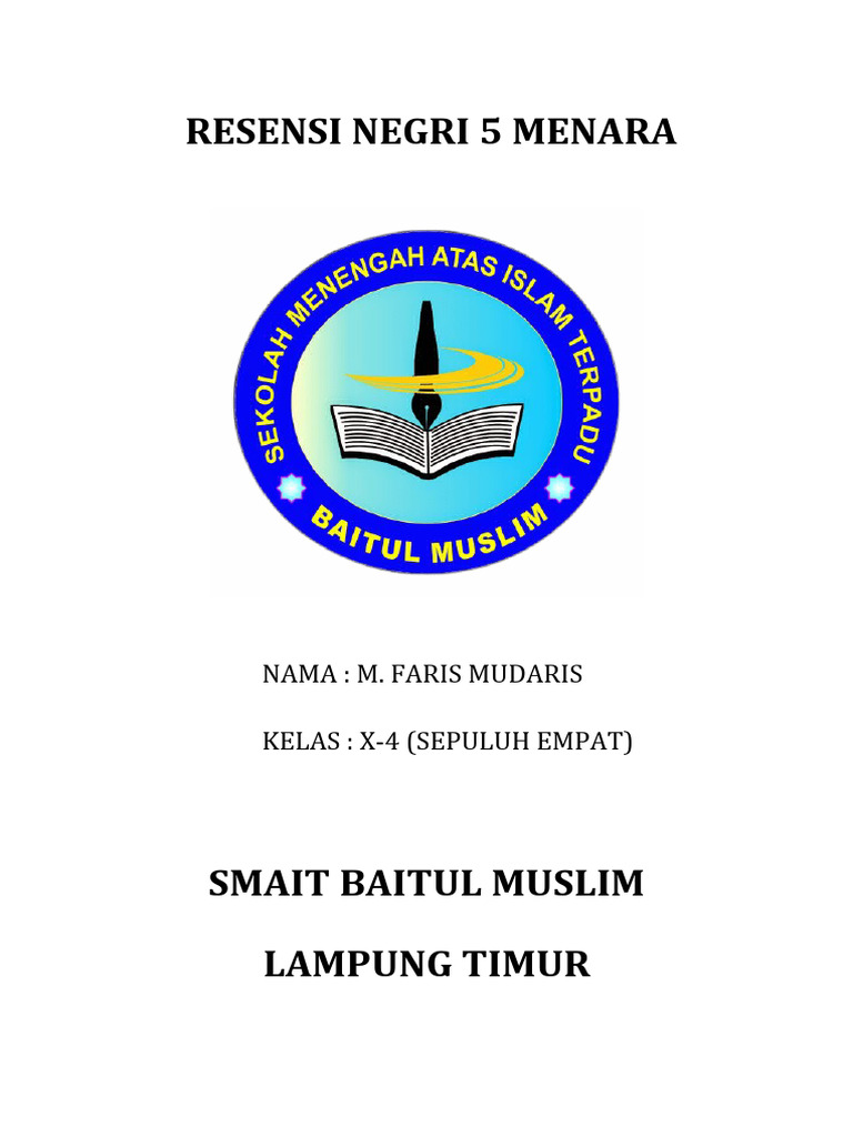 Resensi Negeri Lima Menara | PDF