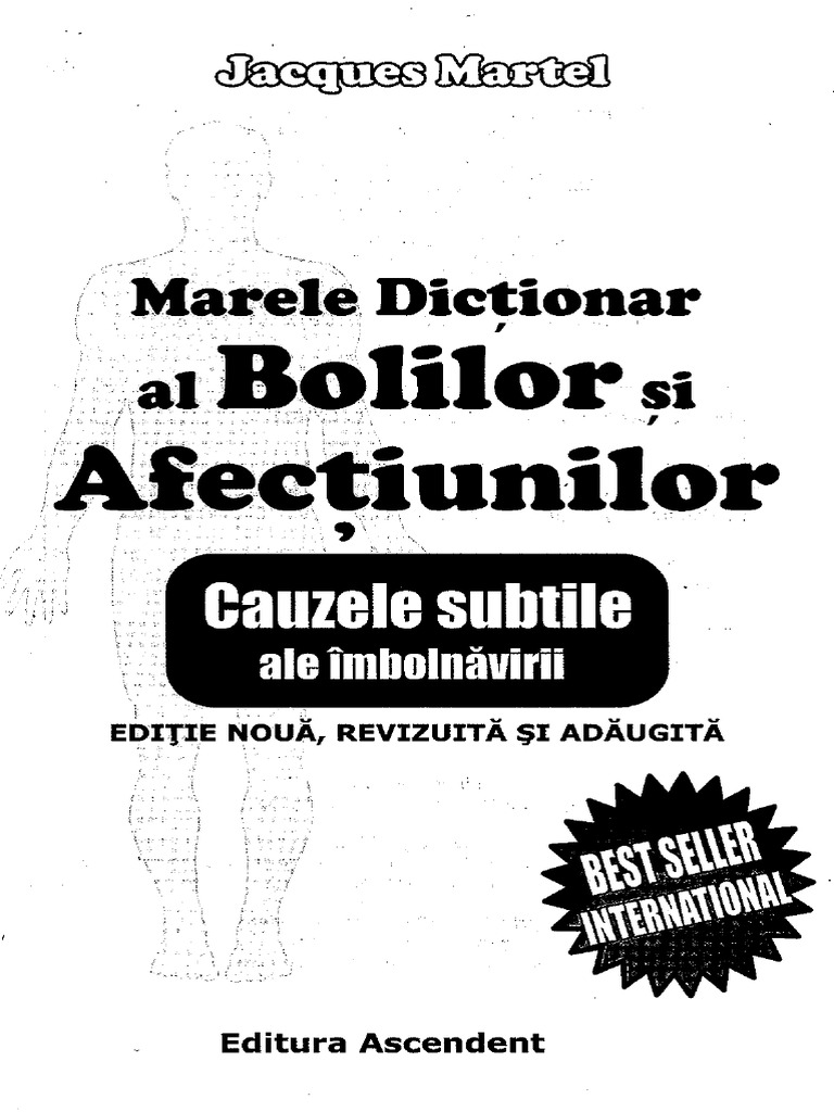 Marele Dictionar Al Bolilor Si Afectiunilor - Jacques Martel | PDF