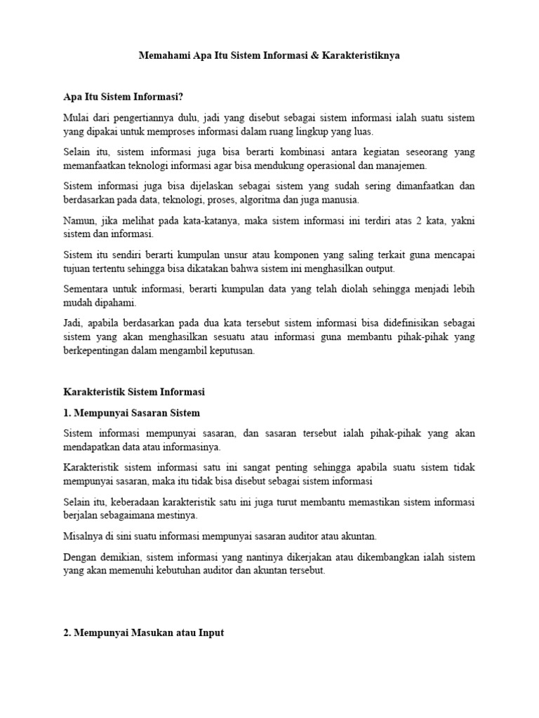 Materi Ajar P1 SIM Komputer | PDF