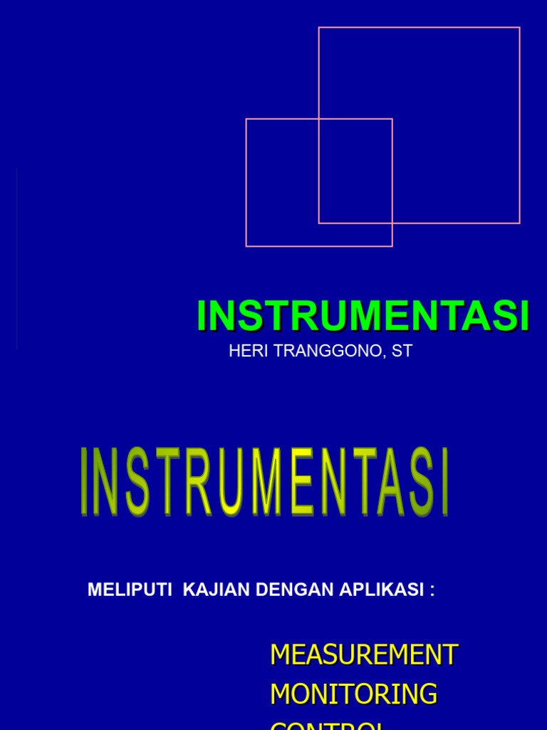 Dasar Instrumentasi | PDF