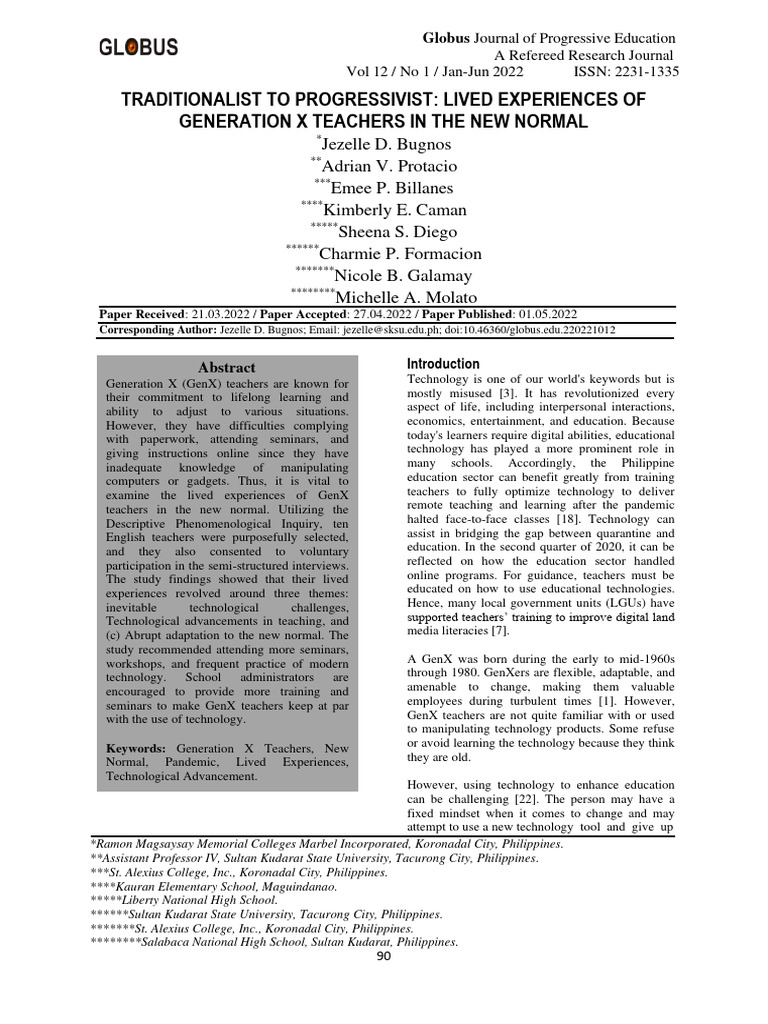 Sample Phenomenology Research | PDF | Educational Technology | Teachers
