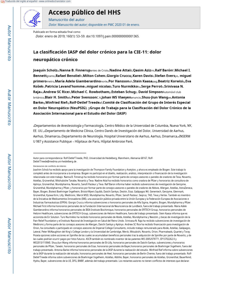 The IASP Classification of Chronic Pain For ICD-11 Chronic Neuropathic ...