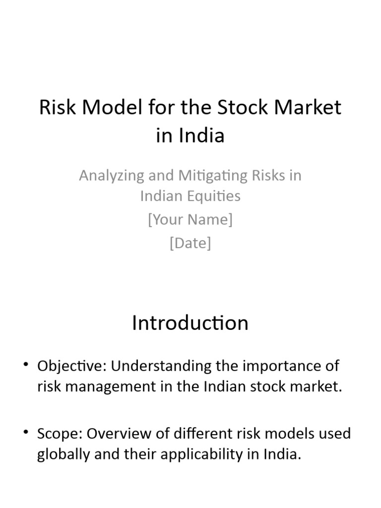 Risk Model For Stock Market in India VaR Example | PDF | Financial Risk ...