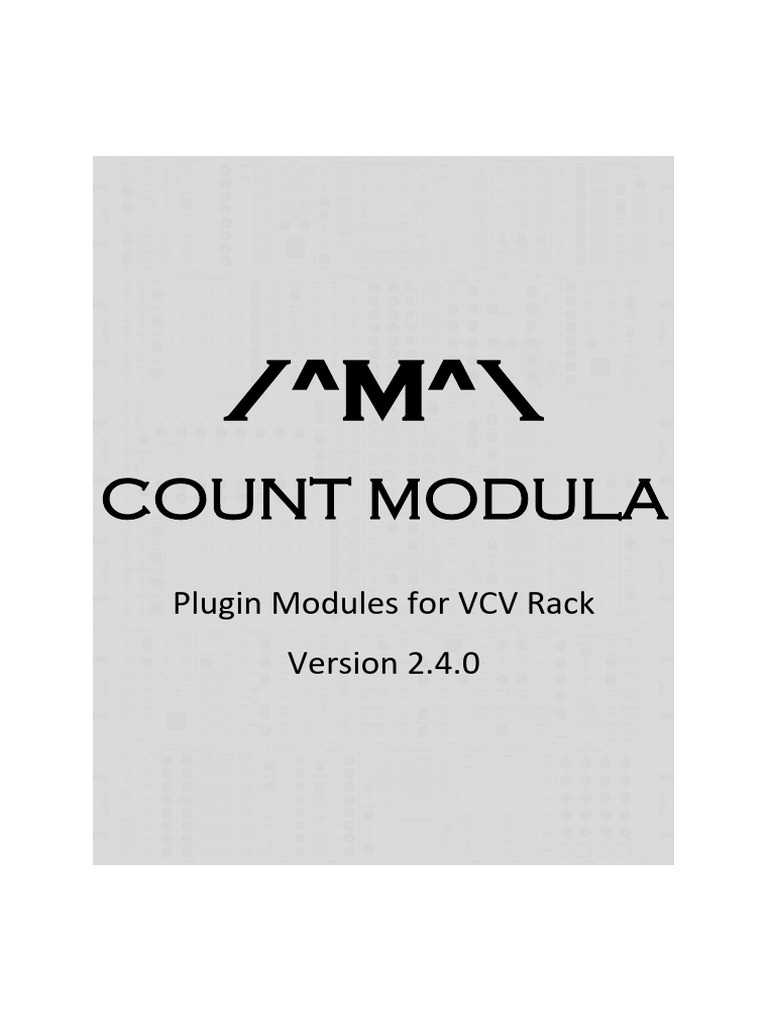 Count Modula Manual V2 4 0 | PDF | Computer Engineering | Electrical ...
