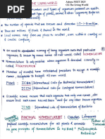 Class 11 Biology Topicwise Notes 2024 25 Chapter 1 the Living World ...