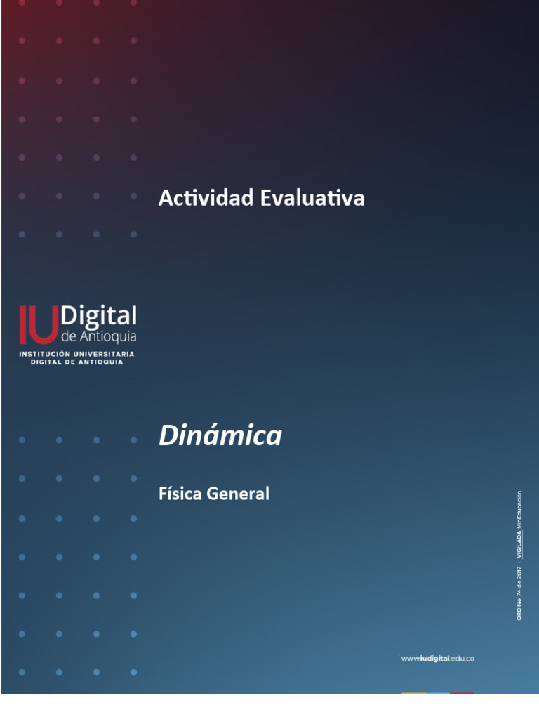 Actividad U2 - Dinámica | PDF | Fuerza | Masa