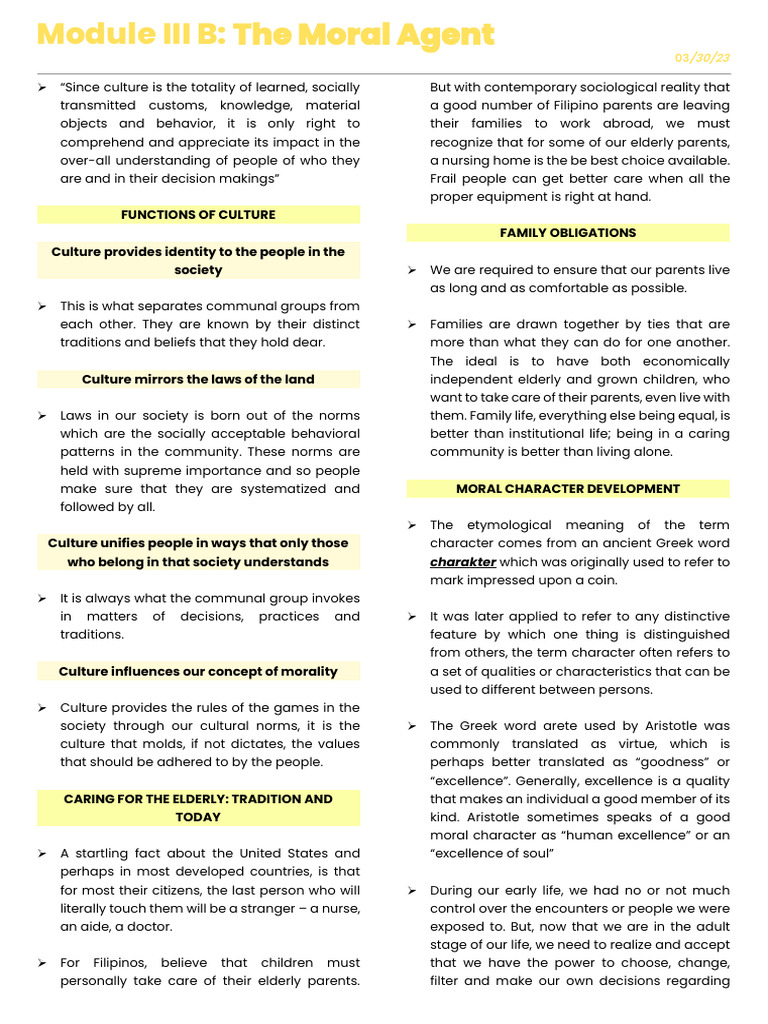 Understanding Moral Agents and Culture | PDF | Free Will | Morality