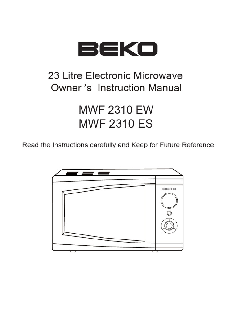 En Us MWF 2310 Ew and MWF 2310 Es - Multi-Im | PDF | Oven | Microwave