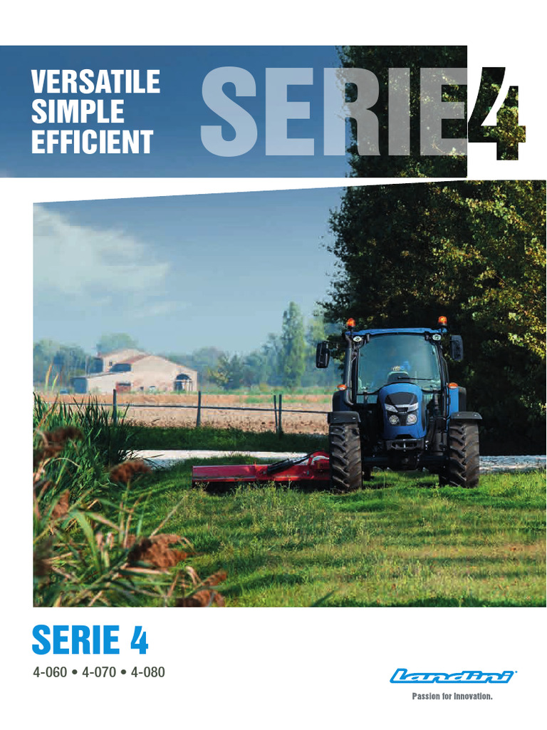 LA RS58 Serie4 Brochure 44p 6697623A2 Web EN | PDF | Tractor | Loader (Equipment)