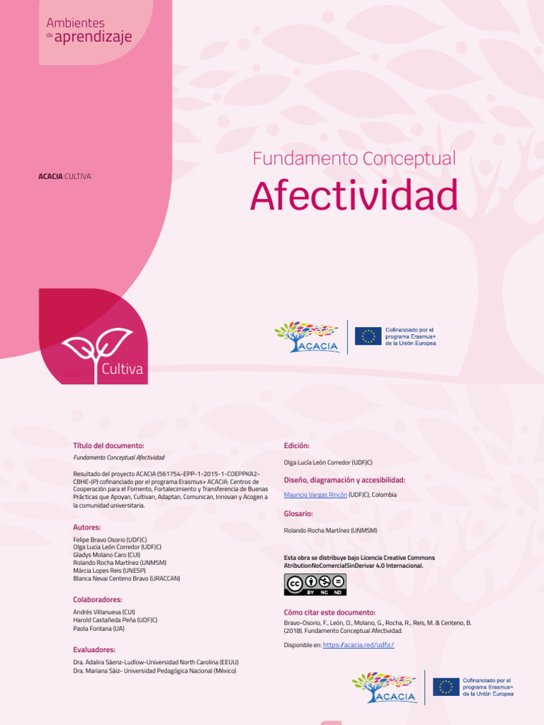 Fundamento Conceptual Afectividad | PDF | Las emociones | Aprendizaje