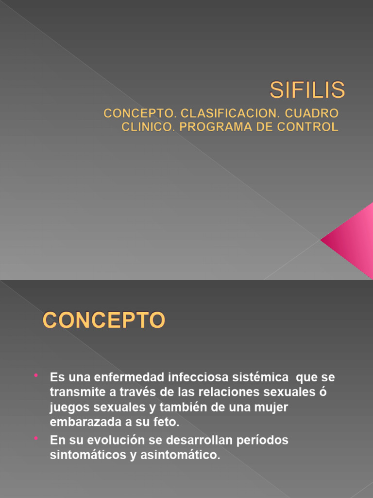 SIFILIS | PDF | Enfermedades y trastornos | Especialidades Medicas