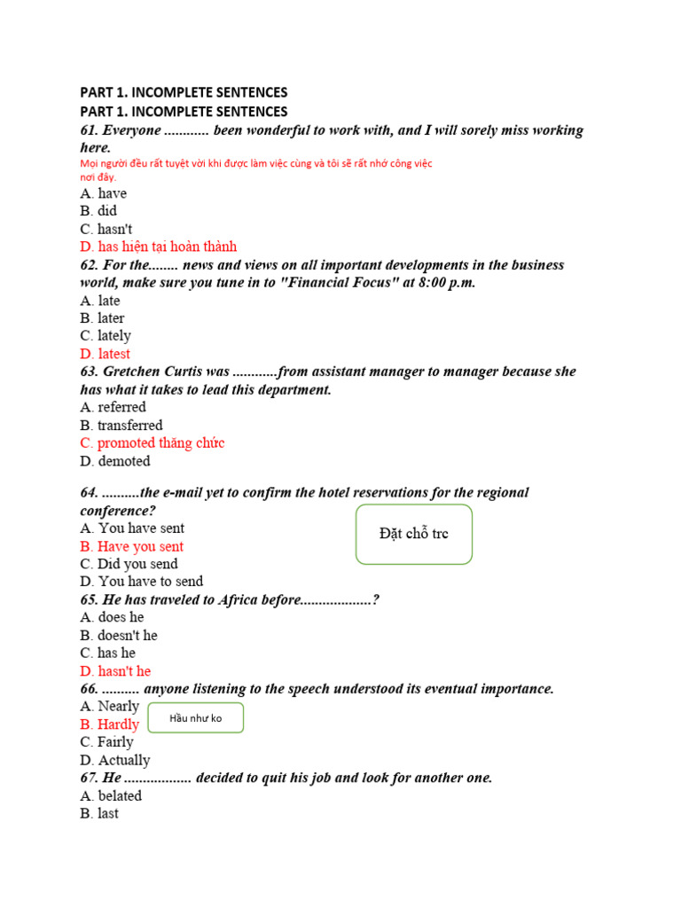 phần 1 toiec | PDF