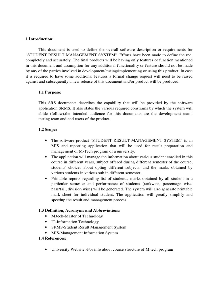 Se SRS-1 | PDF | Databases | User (Computing)