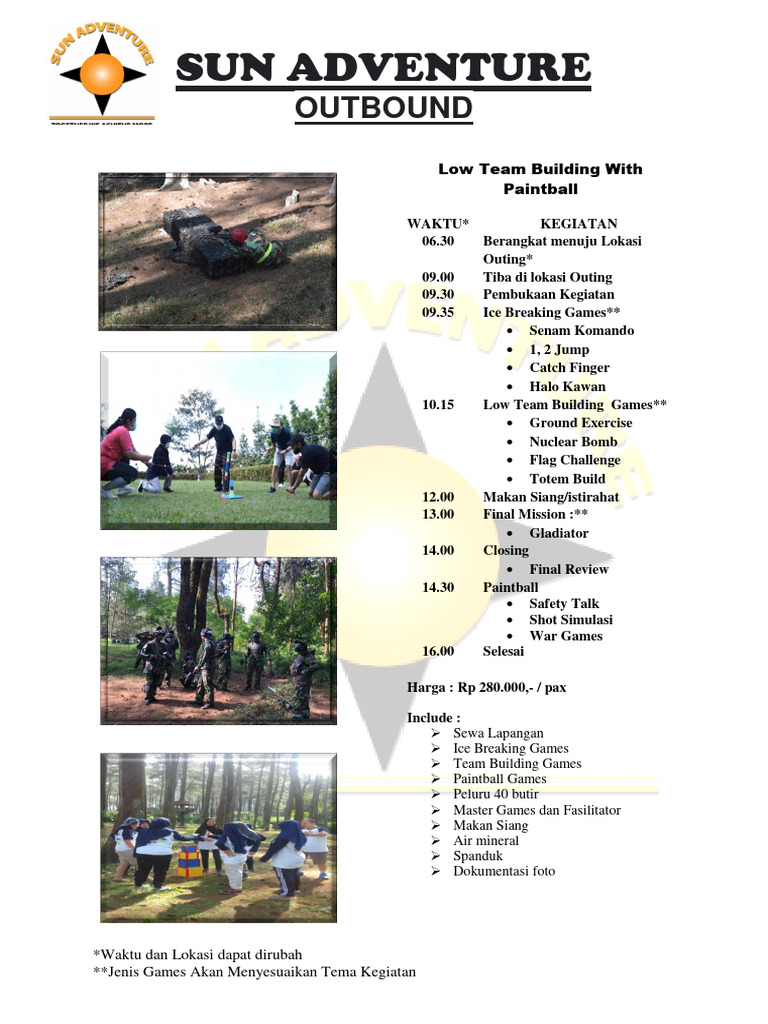 One Day Team Building + Paintball | PDF