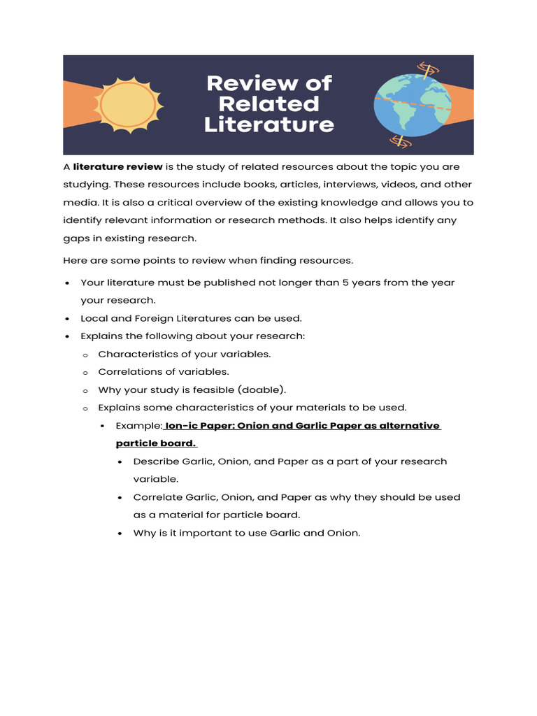 Review of Related Literature Study | PDF | Information