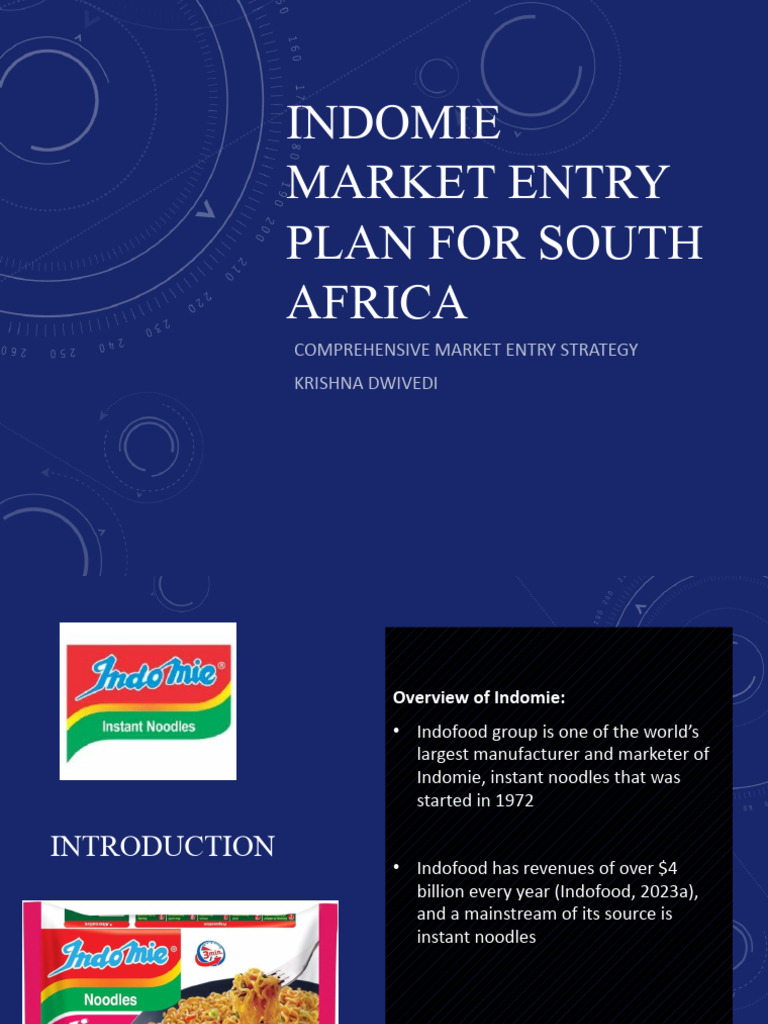 Indomie Market Entry Plan South Africa | PDF | Brand | Strategic Management