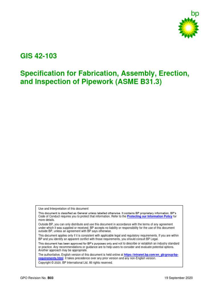 GIS 42 103 - 19sep20 | PDF | Welding | Construction
