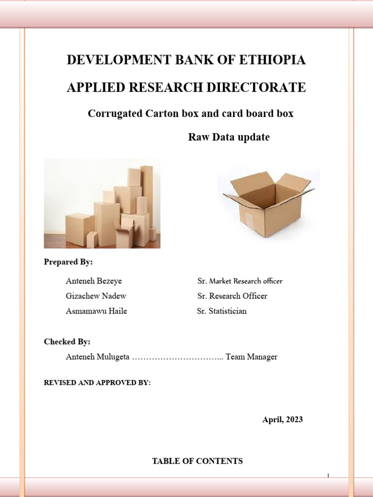 Corrugated and Cardboard Box Market Analysis | PDF | Paperboard | Printing