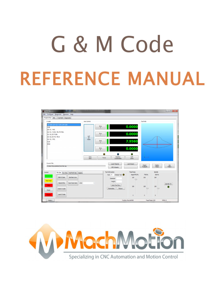 Mach4 G and M Code Reference Manual | PDF | Cartesian Coordinate System ...