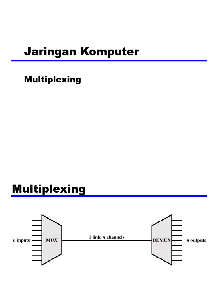 Bab 6 - Multiplexing | PDF | Metode & Bahan Ajar
