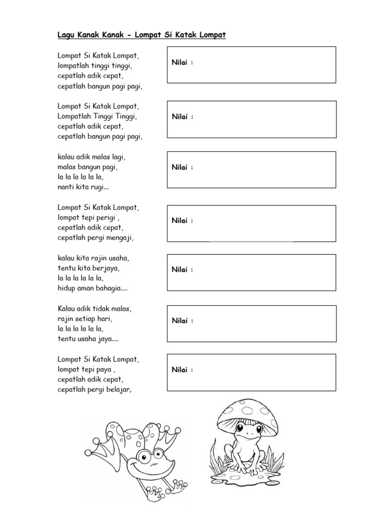 Lompat Si Katak Lompat Tahun 2 | PDF