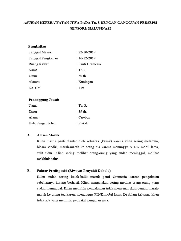 Askep Halu Penglihatan | PDF