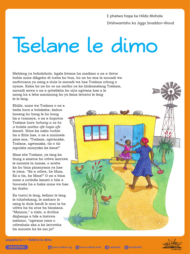 Tselane-And-The-Giant Storycard Sotho - Final | PDF