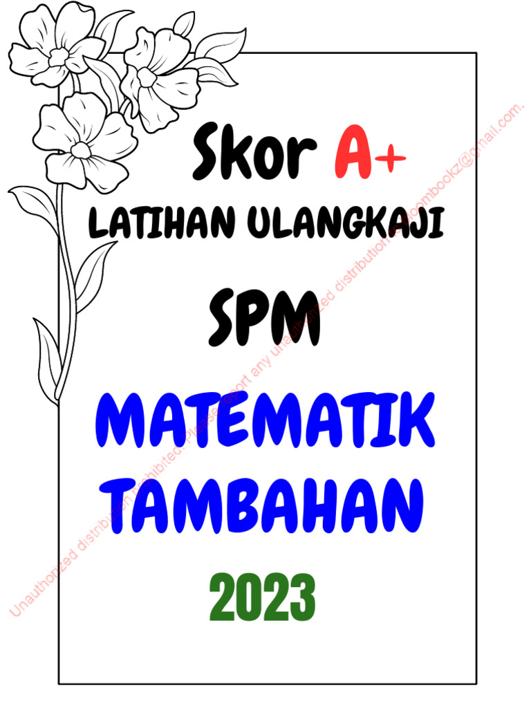 SPM 15-22 Add Maths K12-1 | PDF