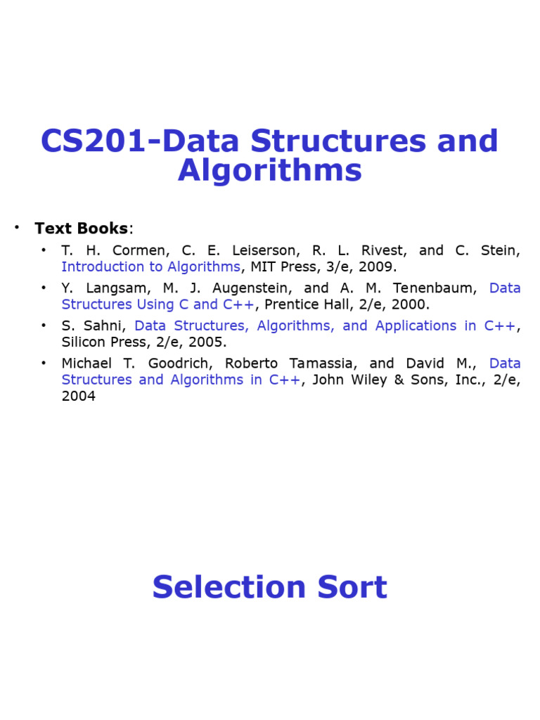 Class4 Adt Array Sorting Selection Complexity 10jan2023 Pdf Applied Mathematics