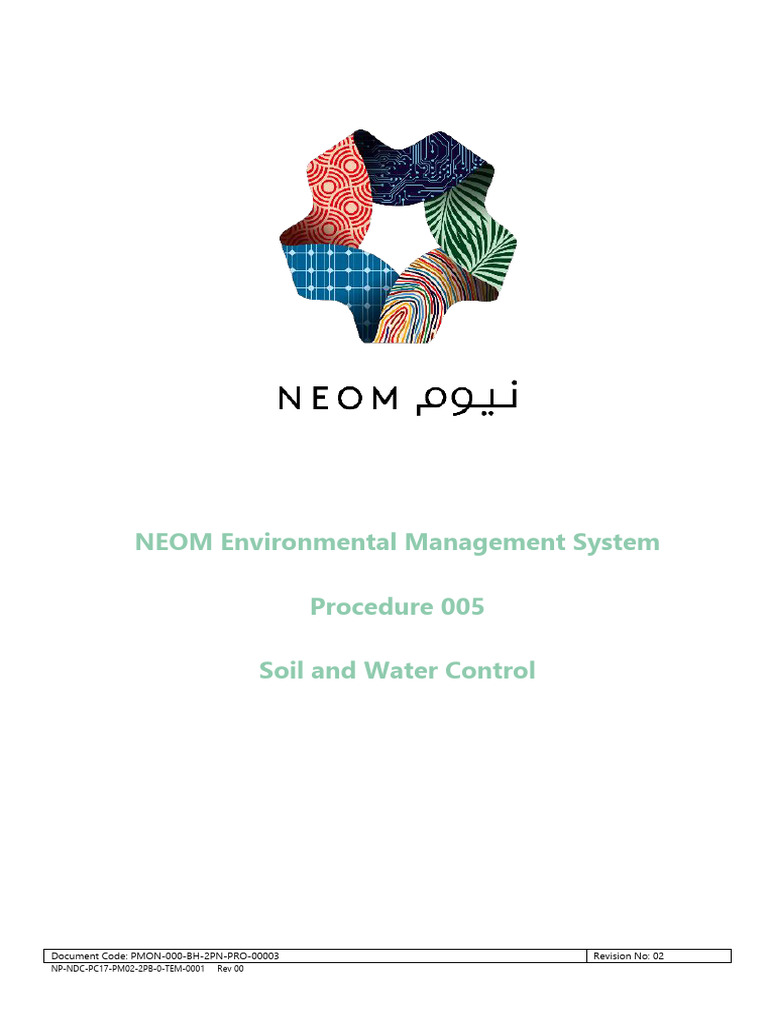 EP7.002.003 NEOM E MS PRO-005 Soil and Water Control Rev 002 | PDF ...
