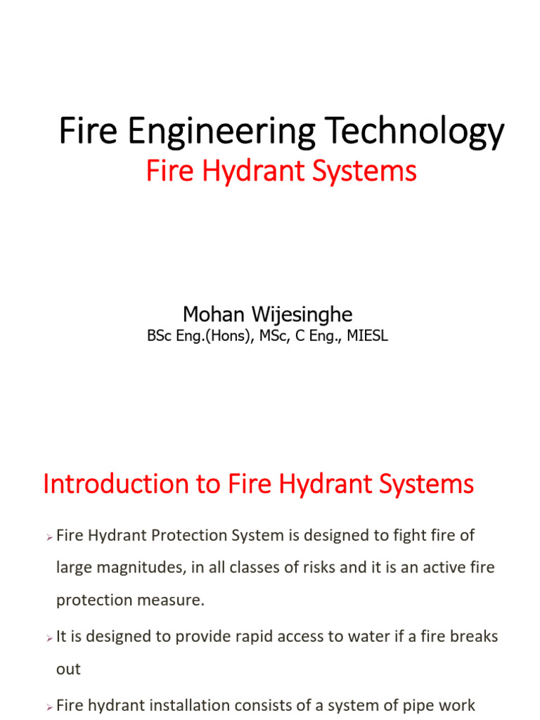 04 - Fire Hydrant Systems 2024 | PDF | Pipe (Fluid Conveyance) | Valve
