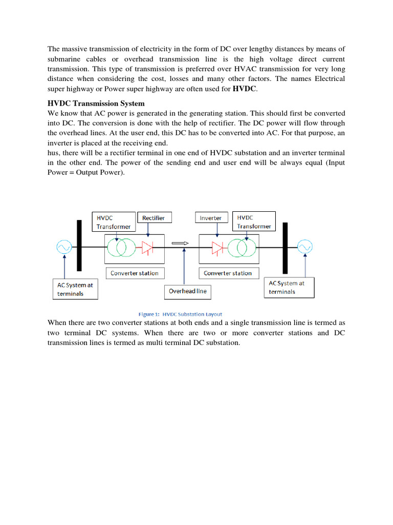 HVDC I | PDF | High Voltage Direct Current | Electric Power Transmission