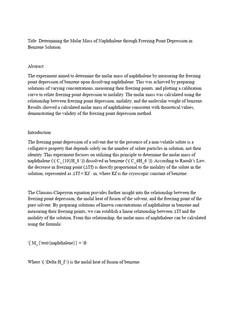 Experiment 3 CHE2622 | PDF | Continuum Mechanics | Scientific Phenomena