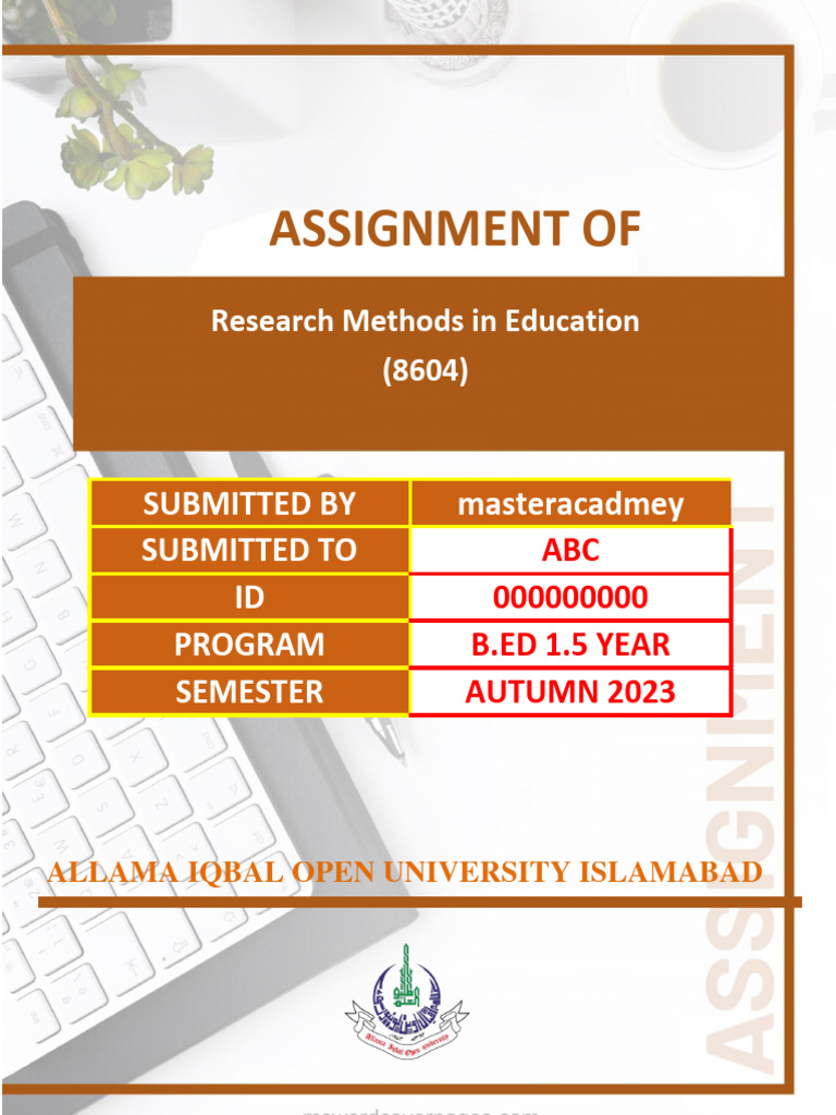 8604-1 autumn 2023 | PDF | Experiment | Methodology