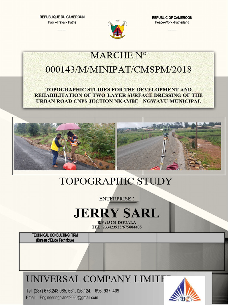 NKAMBE TOPO REPORT | PDF | Surveying | Wet Season