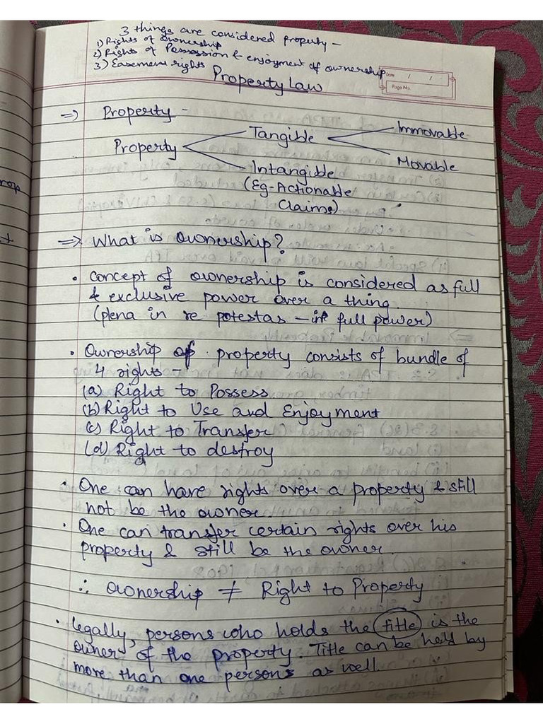 Property Law 1 | PDF