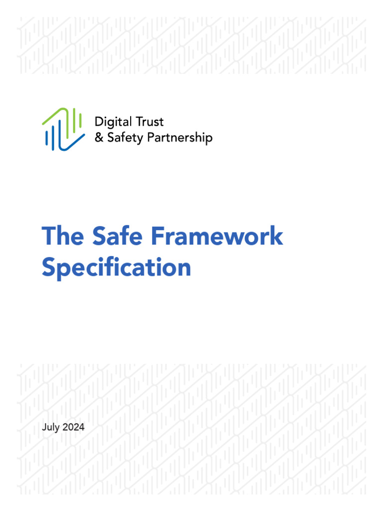 DTSP_Safe-Framework-Specification | PDF | Risk | Governance